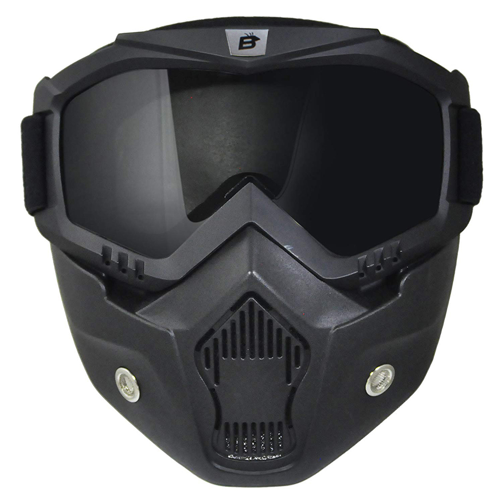 ATV Goggles Full Face Mask Foam Padded Shatterproof Anti Fog Smoke Lens ...